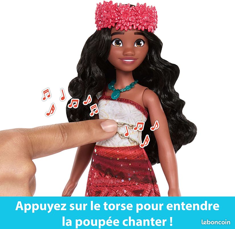 Poupée Vaiana 2 chantante - Mattel avec tenue et accessoires signature ...