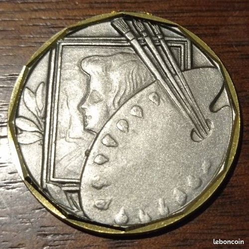 MEDAILLE LAUREAT CONCOURS D'ART PLASTIQUES PEINTURE DESSIN POESIE Diam ...