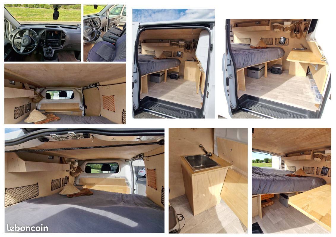 Van aménagé - convertible utilitaire - mercedes vito long 116 cdi ...