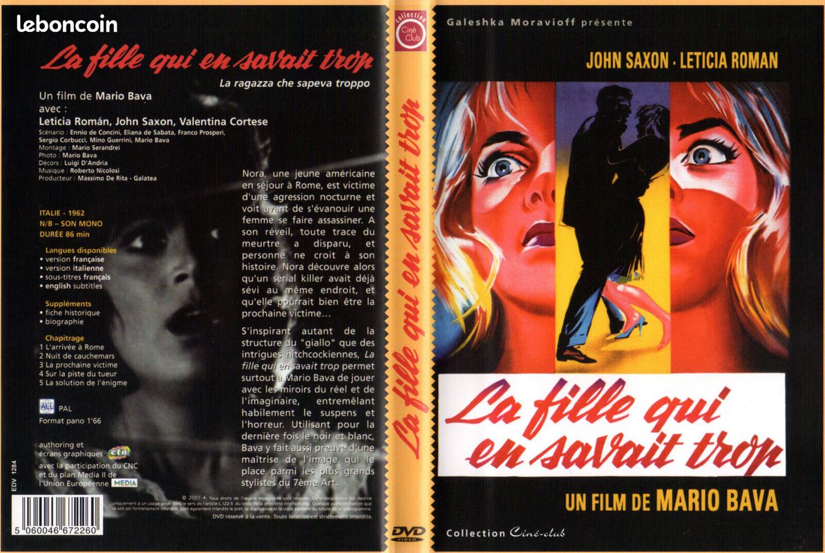 DVD La fille qui en savait trop de Mario Bava - DVD - Films