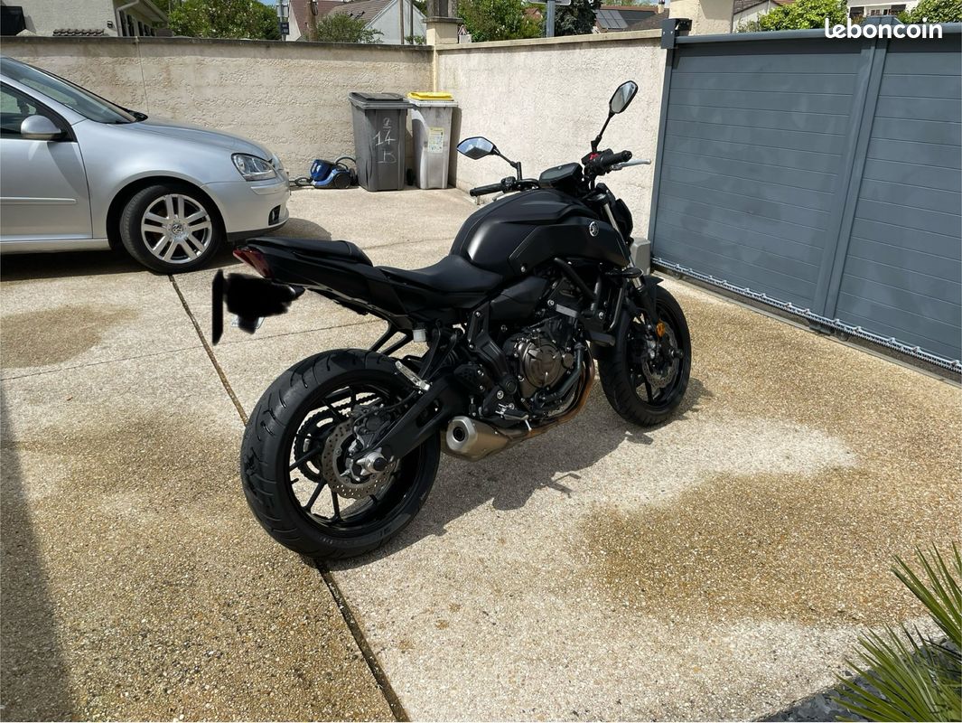 Yamaha MT07 ABS A2 10/19 TECH BLACK - Motos