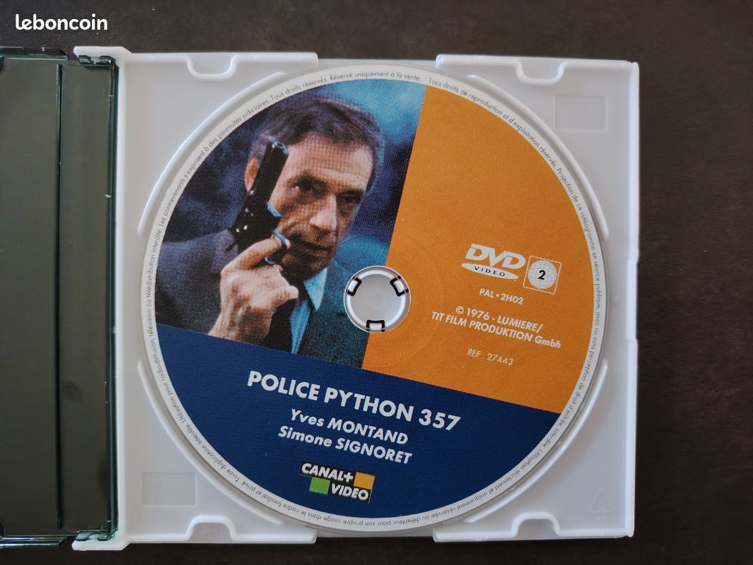 DVD ... POLICE PYTHON 357 ... Yves MONTAND, Simone SIGNORET / Alain ...
