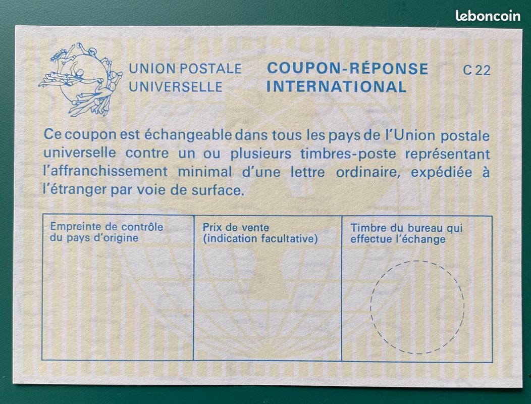Coupon réponse international C 22 - Collection