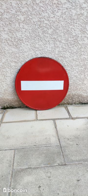 Plaque émaillée sens interdit - Collection