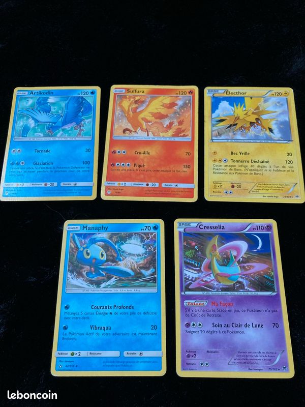 Cartes pokemon légendaires - Collection