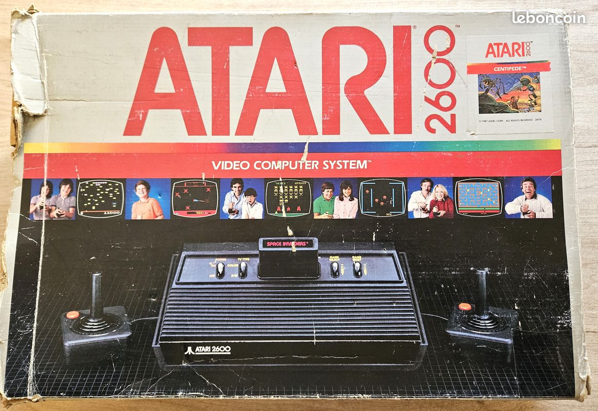 Lot console retrogaming atari 2600 + 3 jeux avec notices - Consoles