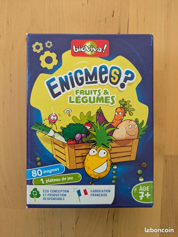 Jeu Bioviva Énigmes fruits & légumes - Jeux & Jouets