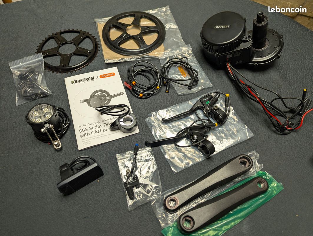 Kit Bafang BBS02 750w electrification velo - Équipements vélos