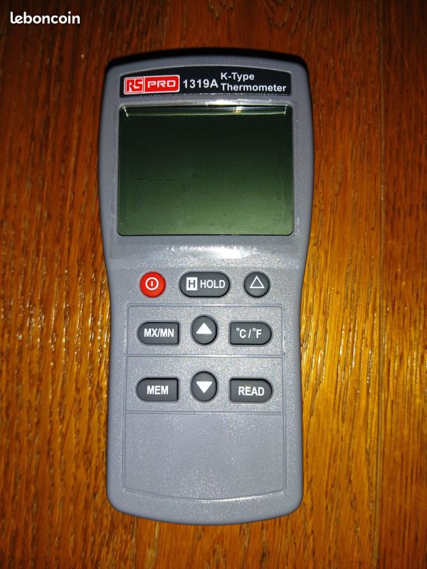 Thermomètre numérique RS PRO 1319A, 1 voie de mesure pour K Neuf ...