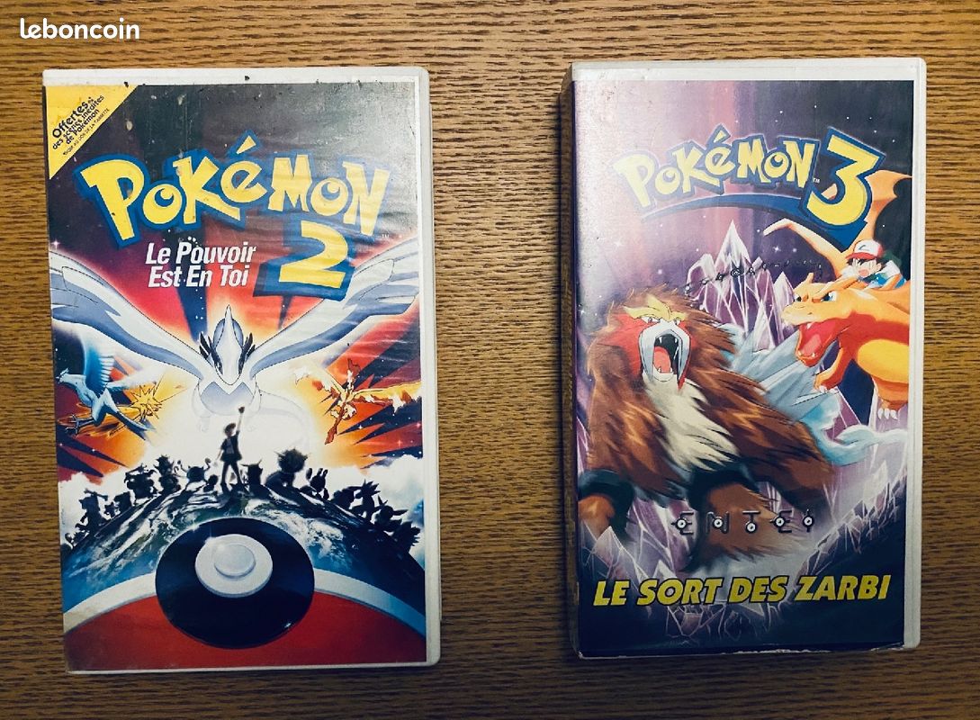 # 2 VHS Pokémon 2 et Pokémon 3, en très bon état - DVD - Films