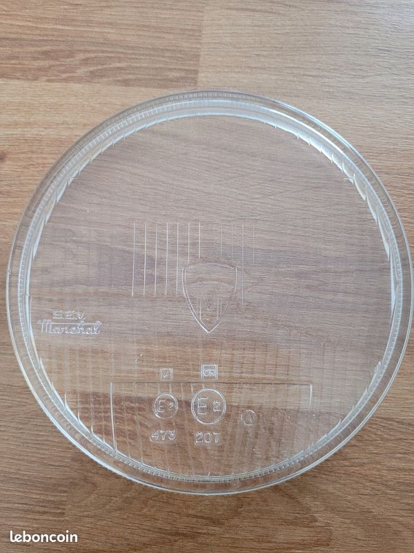 Verre de phare SEV Marchal pour Renault R4, 4L,Dauphine, 4CV, R8 ...