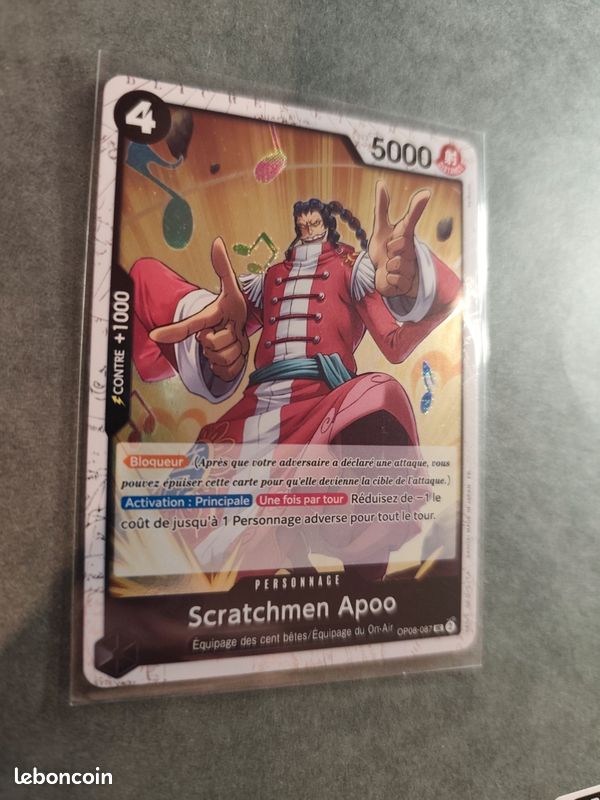 Scratchmen Apoo ( Parallèle Holo ) PRB02 Carte One Piece - Collection