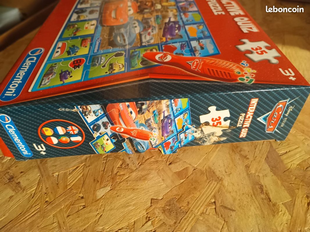 Interactive Quiz Puzzle Cars Disney Pixar Clementoni multi langues ...