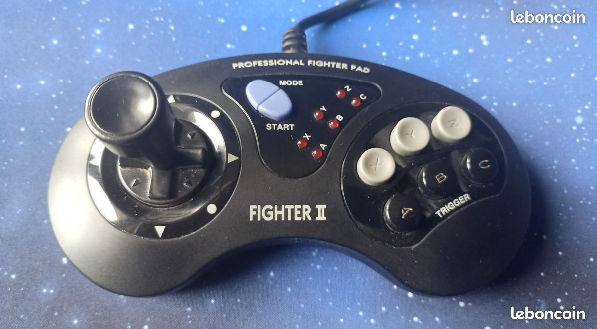 Manette Professional Fighter Pad "Fighter II" (Sega Mega Drive) - Consoles