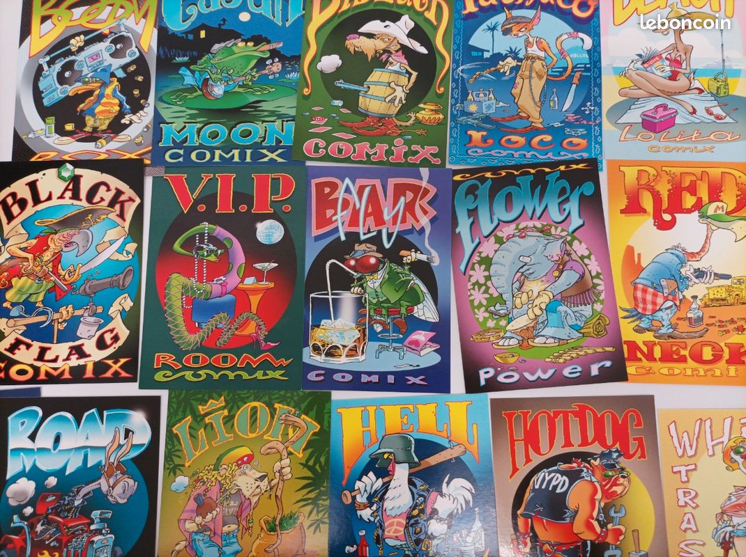 16 carte postale pulp cartoons comix 2014 - Collection