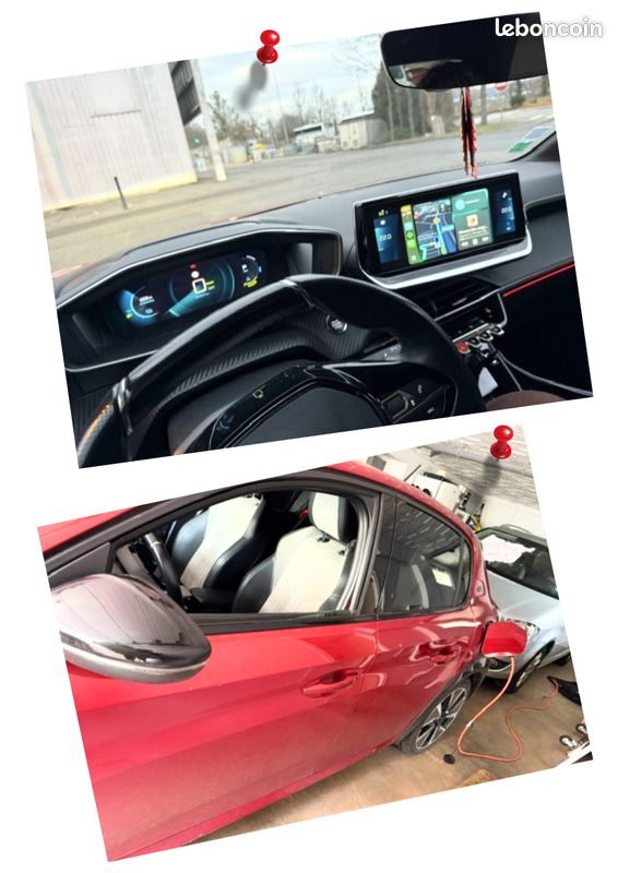 Peugeot e-208 GT Line - Full Options - Rouge Elixir - Voitures