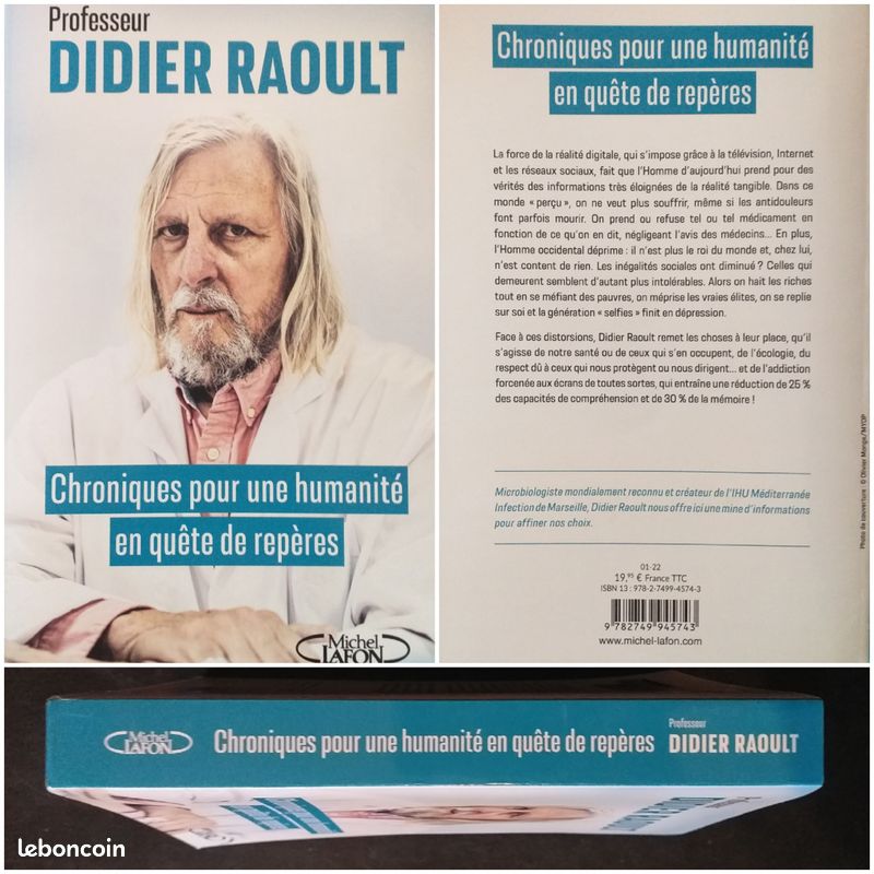 Pr DIDIER RAOULT "Chroniques pour une humanité en quête de repères ...