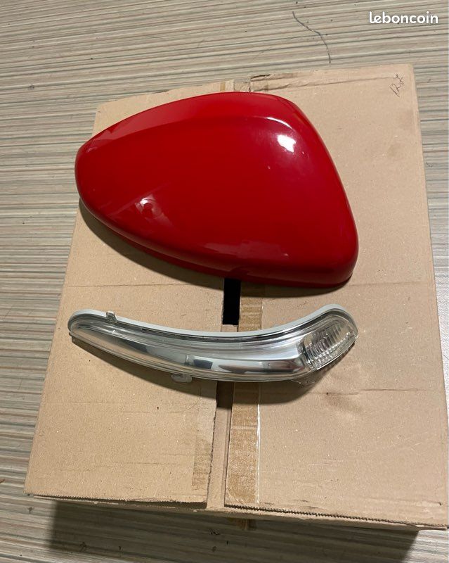 Coque de Rétroviseur Rouge Aden + Répétiteur côté Droit Passager d ...