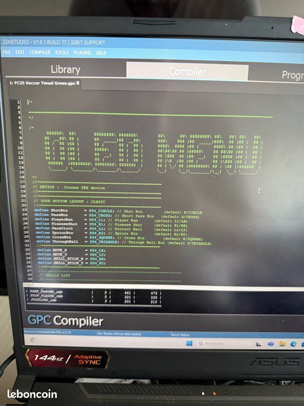 Configuration Cronus Zen – Script au choix + Explications complètes ...