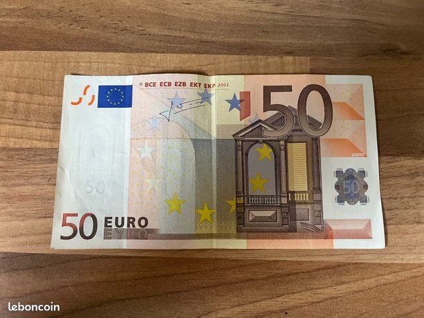 Estimation Billet 50 Euros 2002