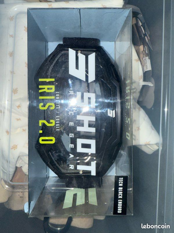 Lunette shot iris 2.0 tech black enduro - Équipement moto
