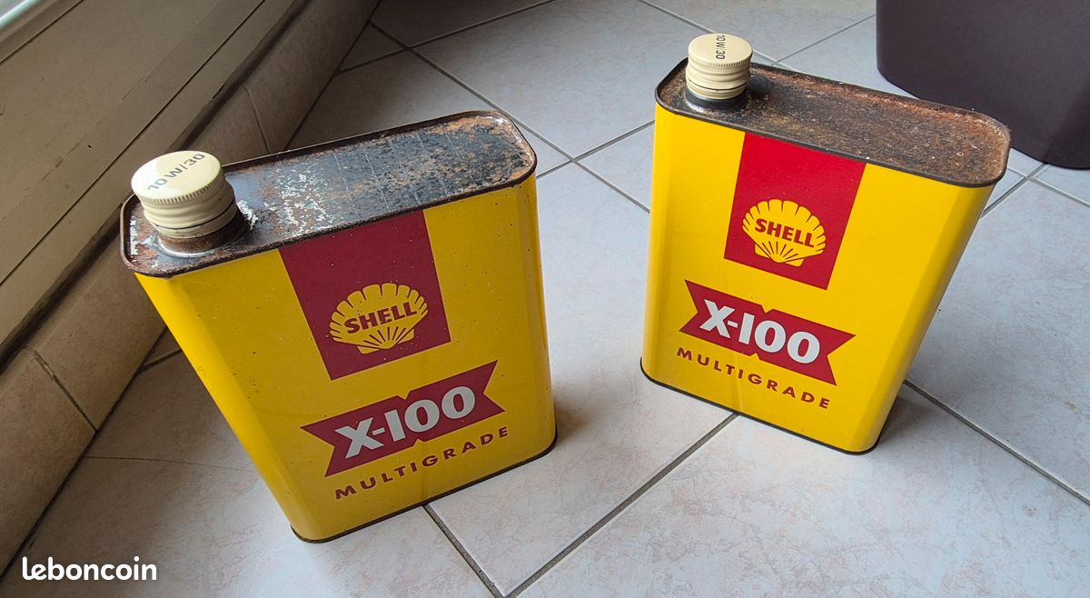 Lot de 2 bidons Shell X-100 10-30 - Collection
