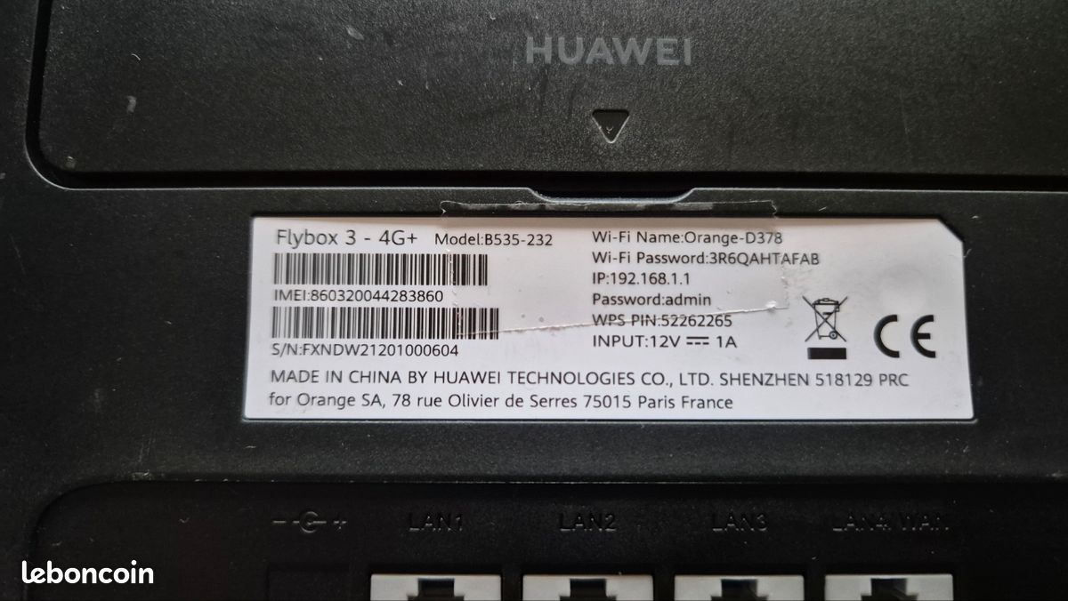 Box 3g et 4g+ orange - Accessoires informatique