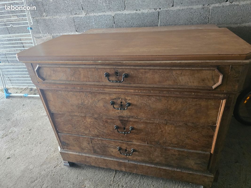 Commode bois 4 tiroirs - Ameublement