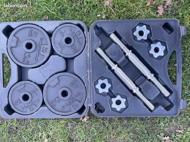 Kit haltères Domyos 20 kg + valise - Sport & Plein air
