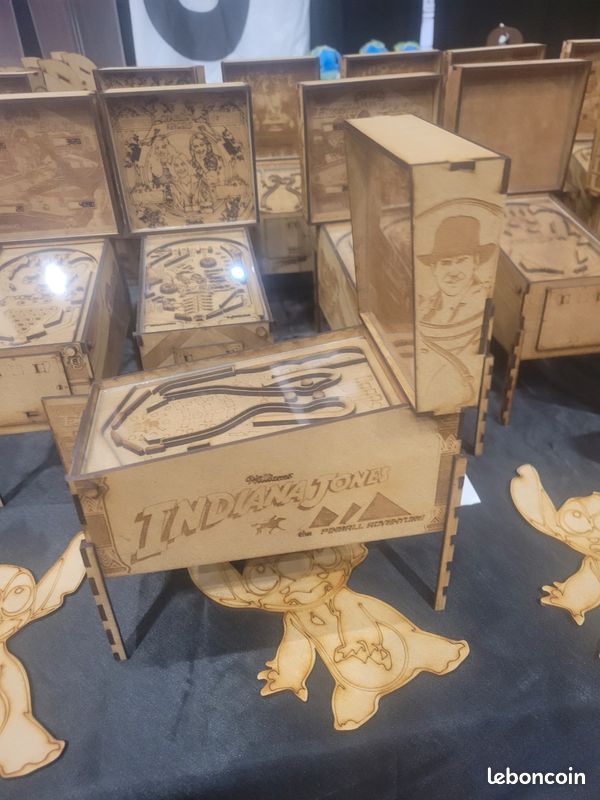 Flipper miniature en bois 3 modèles différents - Collection