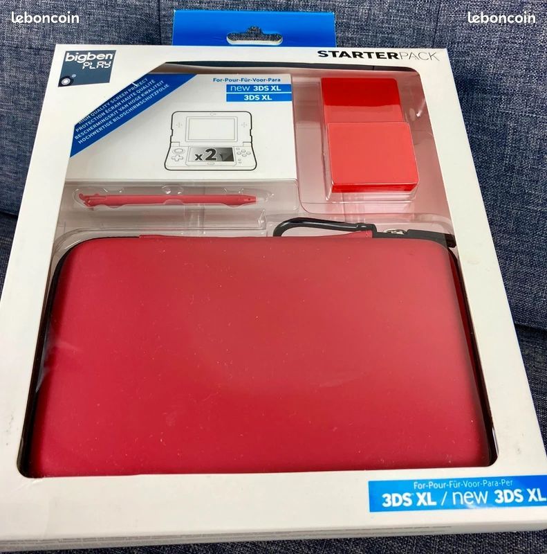 Pack 7 Accessoires Nintendo 3DS XL (& New): Pochette, films protect ...