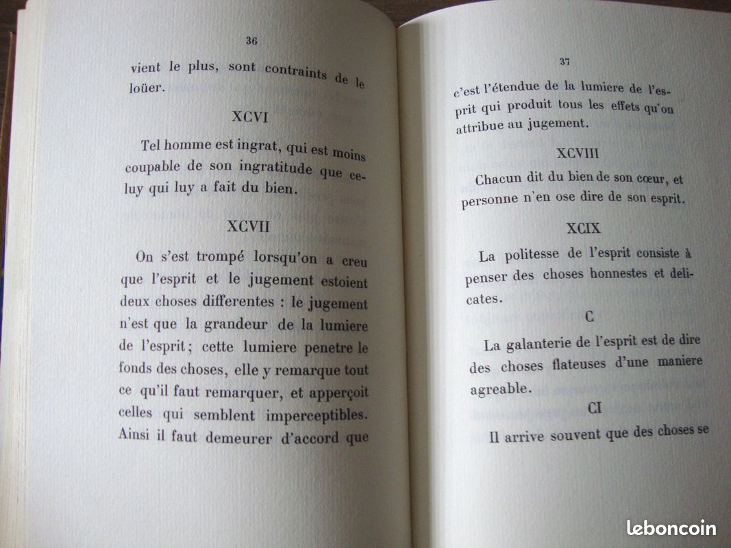 La Rochefoucauld - Réflexions et maximes - Jean de Bonnot - Livres