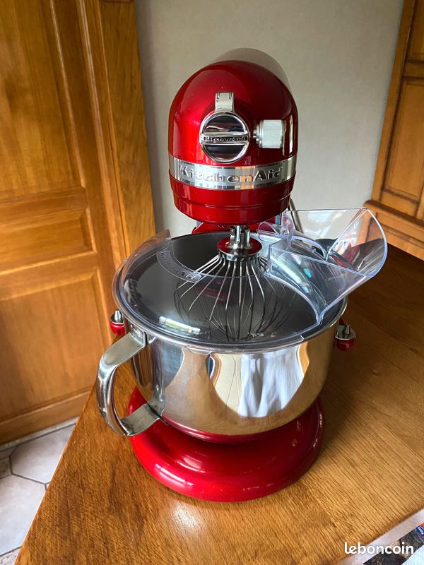 Robot pâtissier Artisan INOX KITCHENAID 6,9 Litres 1,3HP - 500W Rouge ...