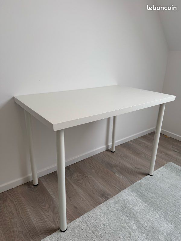 Table IKEA LINNMON / ADILS blanche – Très bon état - Ameublement