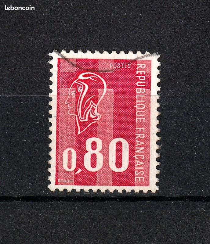 Timbre YT 1816 avec variété gros décalage des bandes phosphore (pas courant) - Collection