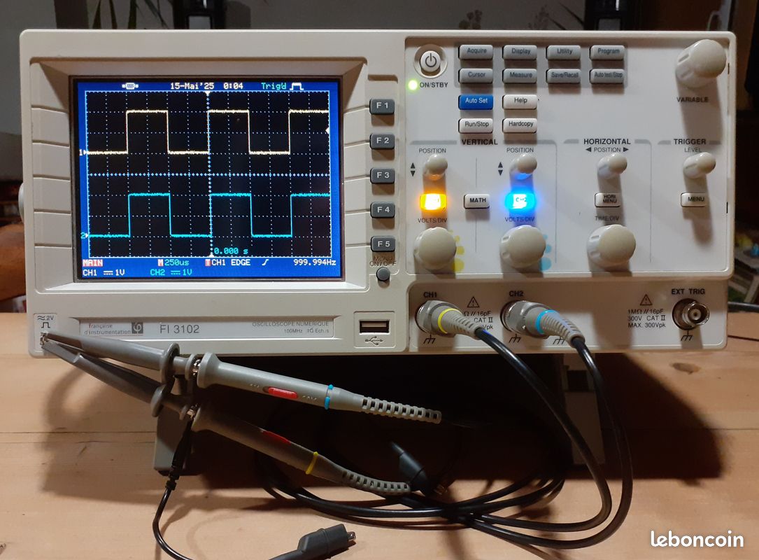 Oscilloscope numérique 2x 100MHz - Bricolage