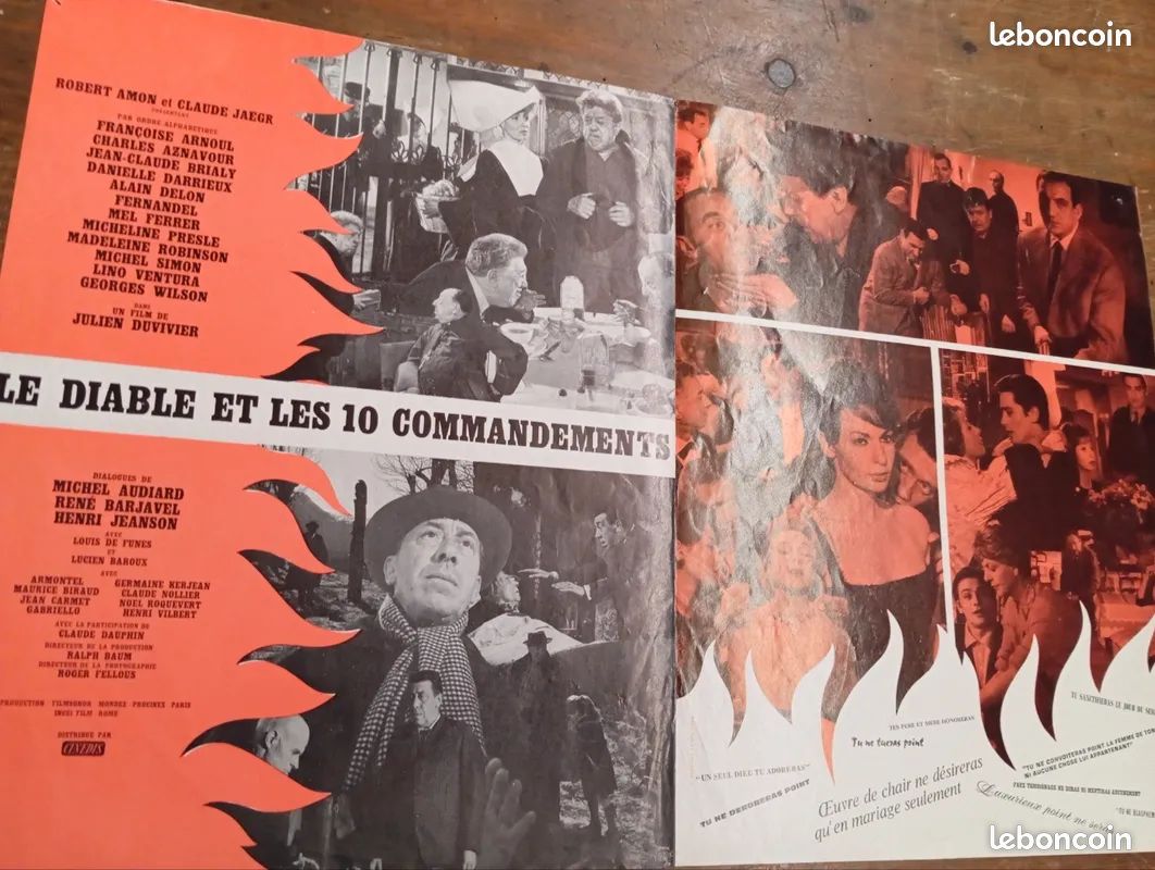Matériel publicitaire 24 x 31 le diable et les dix commandements ...