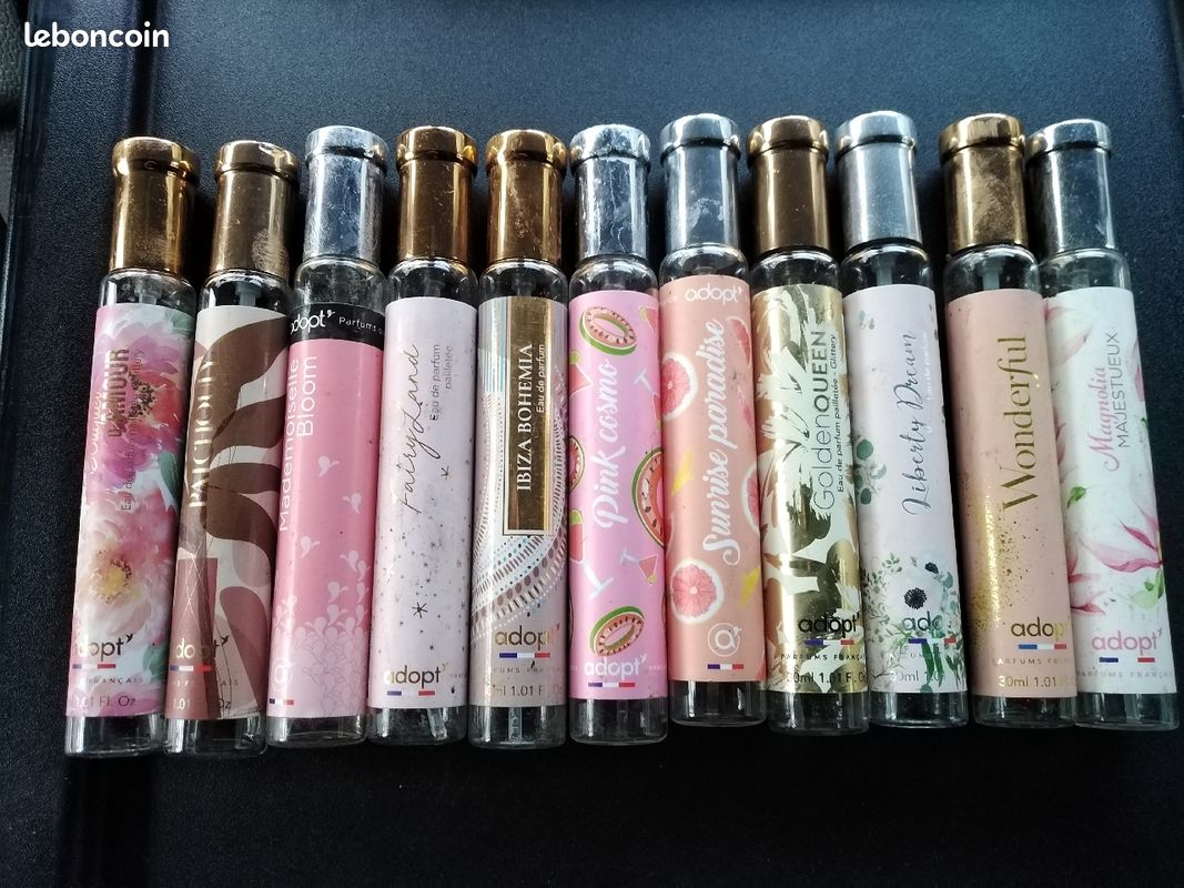 Lot de petite bouteilles de parfum adopt - Collection