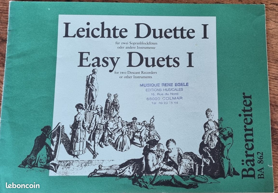 Partitions flûte à bec - Instruments de musique