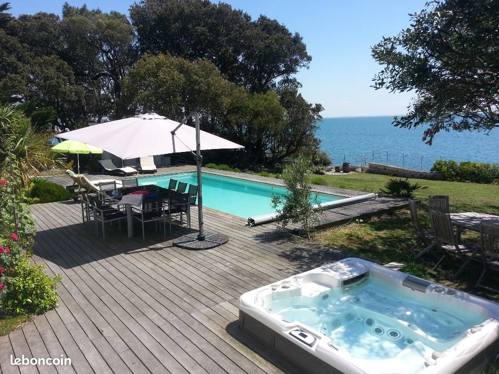 PORNIC - Maison face mer, 3 chambres (6 pers. Max) + Piscine + SPA ...