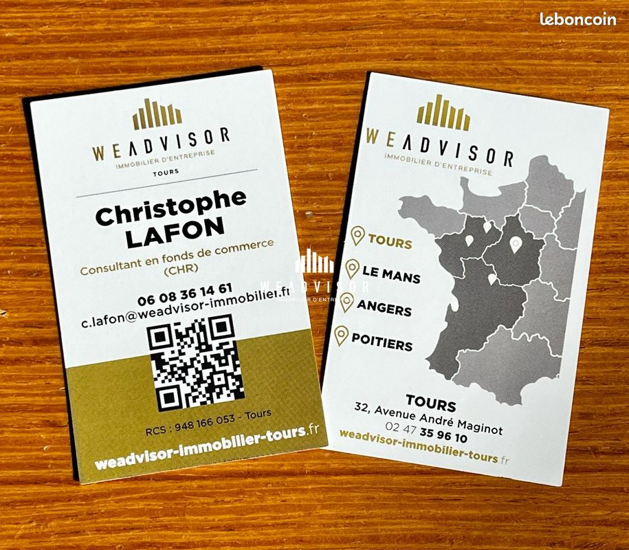 Fonds de commerce, local commercial 45 m² Tours - Bureaux & Commerces