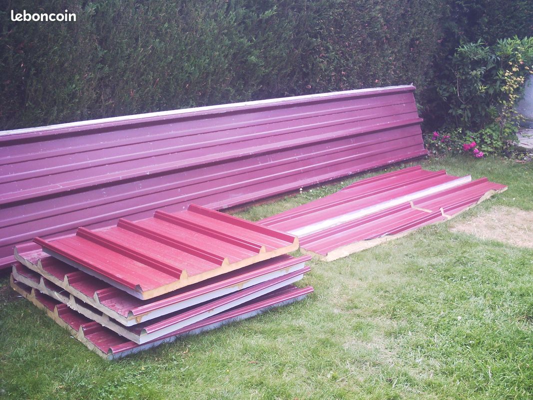 BACS ACIER ISOLES / JAMAIS POSES/ couleur ROUGE - Bricolage