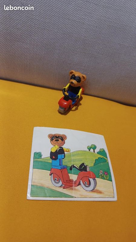 Lego Fabuland 324 Ricky Raccoon on his Scooter - Jeux & Jouets