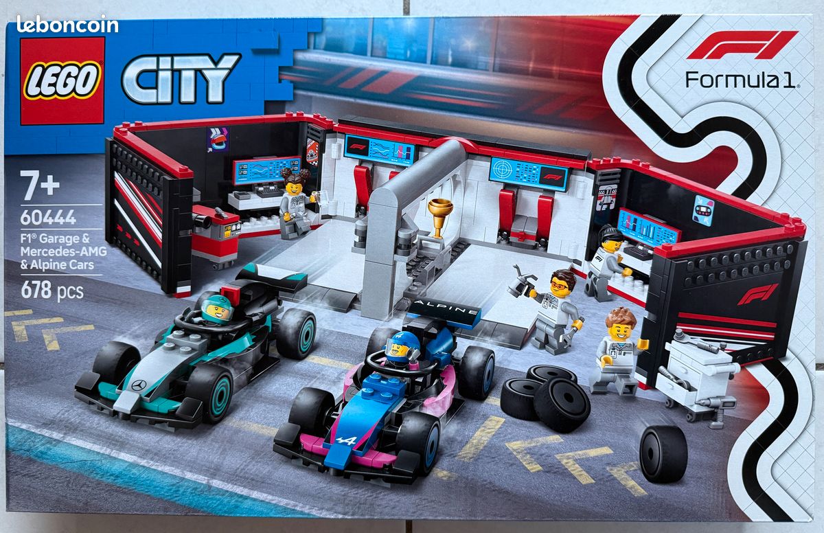 Lego City - 60444 - Garage de F1 et voitures Mercedes-AMG et Alpine ...