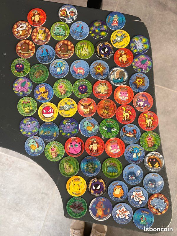⚡ Lot de Tazos Pokémon vintage – années 90 – 66 pièces – collector ⚡ ...
