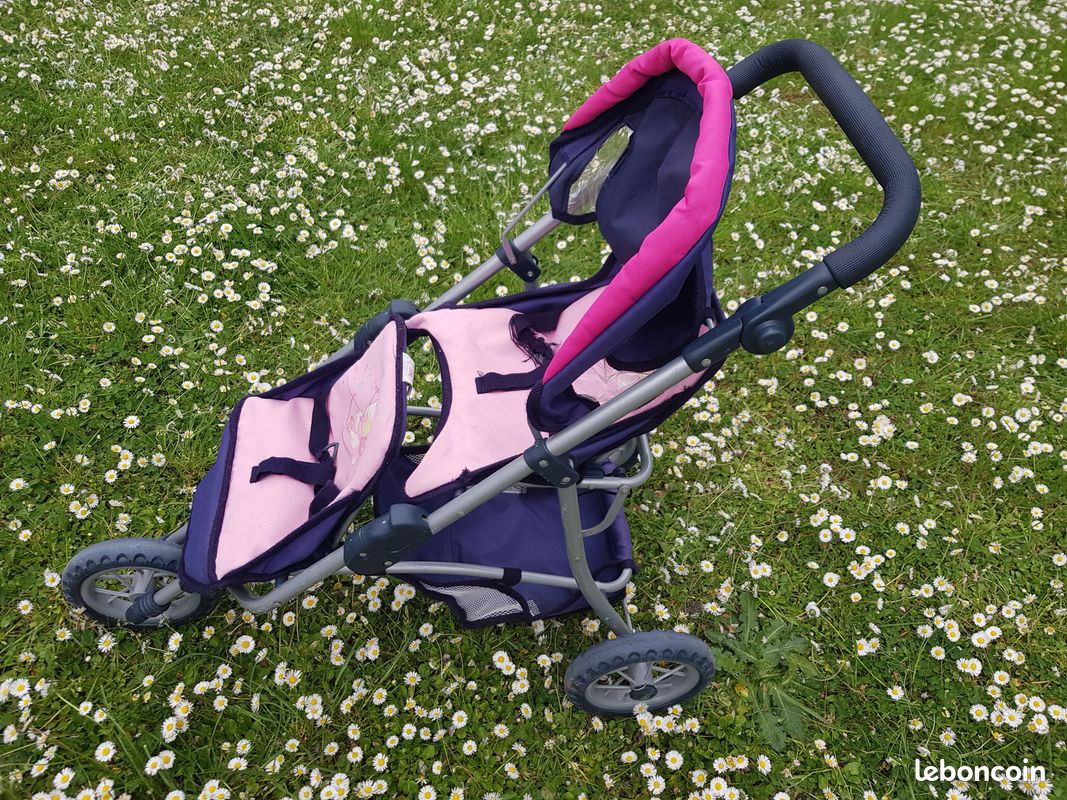 Poussette double pliante poupées - Jeux & Jouets