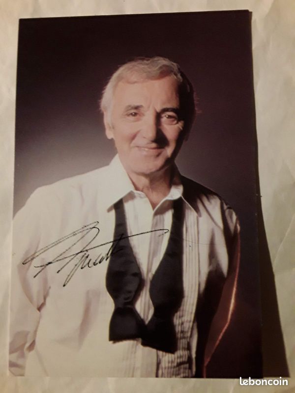 Autographe Charles Aznavour - Collection
