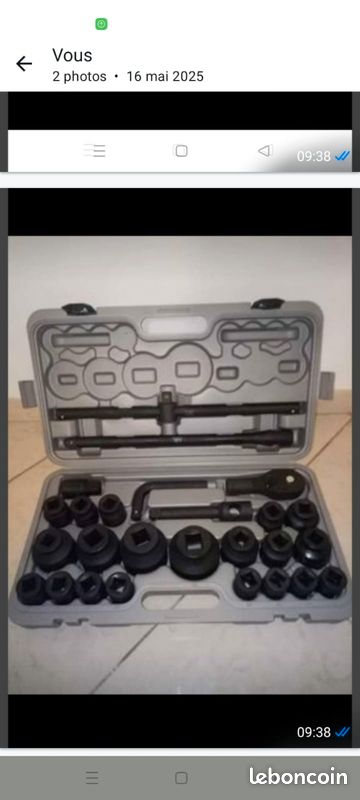 Coffret douille poids lourd 26 pièces en 6 pans du 21 au 65 livraison ...
