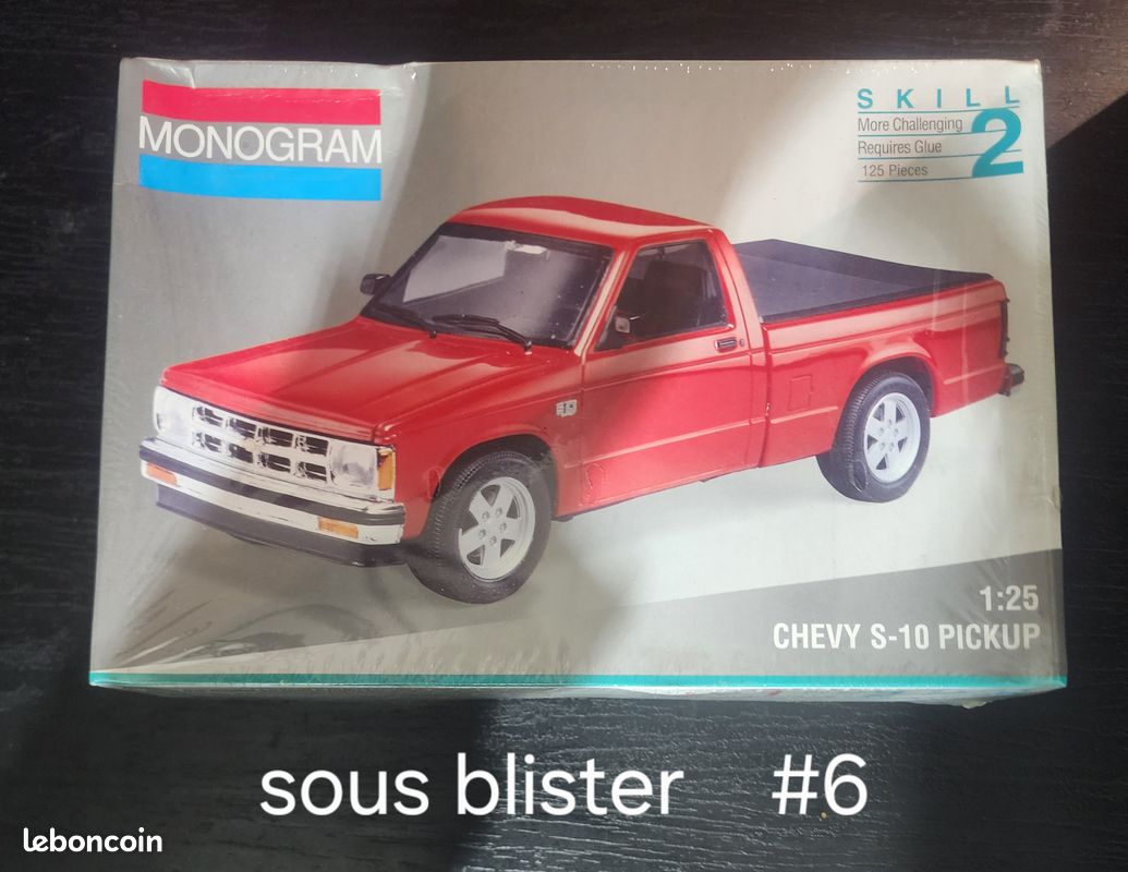 Kit maquette monogram chevrolet chevy s-10 pickup 1/25 scellé - Modélisme