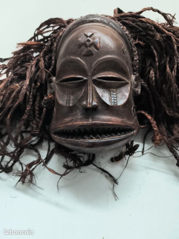 Masque Chokwe Congo -Art Africain -African Art - Collection
